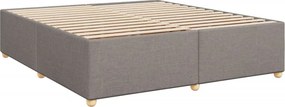 Box spring postel s matrací taupe 200x200 cm textil 3286784