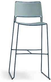 MIDJ - Barová židle SLIM, kožené čalounění
