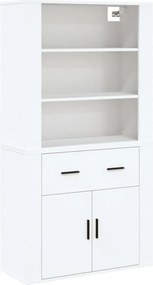 Skříň highboard bílá kompozitní dřevo 3185375