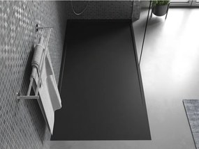 Mexen Amon, SMC obdélníková sprchová vanička 160 x 80 cm, černá, 4F708016