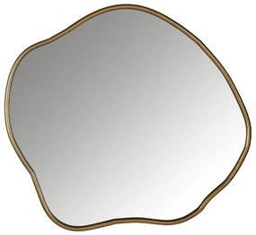 OnaDnes -20% Zlaté kovové závěsné zrcadlo Richmond Allyson 79 x 88 cm