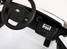 Ramiz Land Rover Discovery elektrické auto pro děti bílé SUV + dálkové ovládání