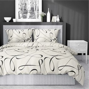 Detexpol Saténové povlečení 180x200 Esy floresy beige 4819 A Home Satén 58