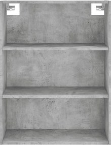 Skříň highboard betonově šedá 69,5x34x180 cm kompozitní dřevo 3200525