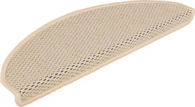 Samolepicí nášlapy na schody sisal 15 ks 65 x 21 x 4 cm berber 326881