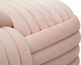 Lavice Softy 90 cm samet růžová