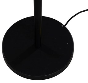 Stojací lampa černá s sametovým stínidlem krokodýl 40 cm - Simplo