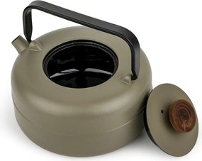 Khaki konvice na čaj z litiny se sítkem 750 ml Henan – Bredemeijer
