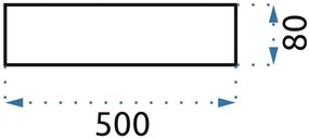 Stropní svítidlo Plafon 50 cm APP645-4C bílé