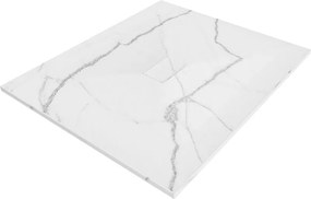 Mexen Hugo, obdélníková sprchová vanička, SMC, 120x100cm, imitace kamene – bílá, 42151012