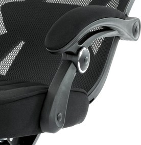Ergonomická kancelářská židle VIGELTI - černá síťovina