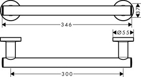Hansgrohe Logis Universal, madlo, chromová, HAN-41713000