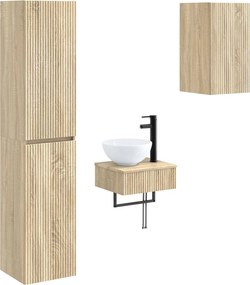 Sada koupelnového nábytku 3 ks Dub sonoma 33 x 34,5 x 160 cm 3406045