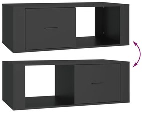 Konferenční stolek černý 100 x 50,5 x 35 cm kompozitní dřevo - Default Title