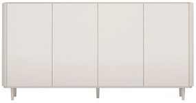 Komoda Elivo 200 cm na nožkách - kašmírová / dub olejovaný