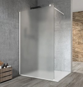 Sapho, VARIO WHITE jednodílná sprchová zástěna pro instalaci ke stěně, matné sklo, 800 mm, GX1480GX1015