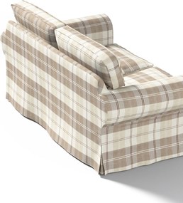Potah na pohovku IKEA  Ektorp 2-místná, rozkládací, STARÝ MODEL barva béžová látka pletený vzor, vzorované