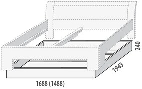 DOMESTAV s.r.o. Úložný prostor Sofia výklopný 180 - B3/4