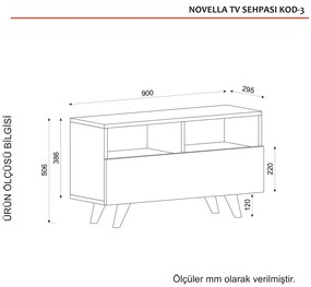Televizní stolek Novella White