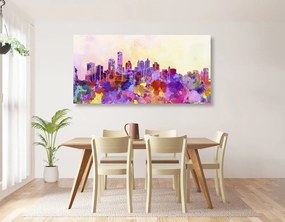 Obraz New York v akvarelový provedení - 120x60 cm