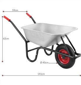 Deuba Zahradní kolečko pozinkované do 250kg