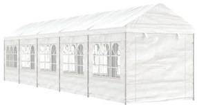 vidaXL Altán se střechou bílý 11,15 x 2,28 x 2,69 m polyethylen