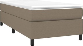 Box spring postel s matrací taupe 90x190 cm textil 3144387
