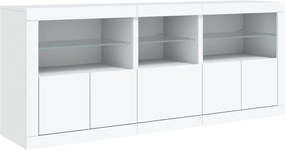 Příborník s LED osvětlením bílý 162 x 37 x 67 cm 3208995
