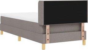 Postel s boxspringem s čelo Taupe 200 x 80 cm textil 3341262