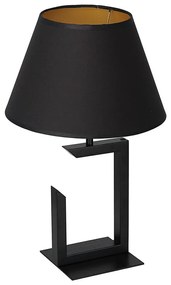 Stolní lampa 1xE27/60W/230V 45 cm černá/zlatá