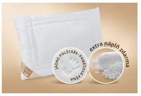 Zdravotní vyvařovací polštář Mirabell Visco dárková hnědá taška na zip 50x70 cm (500 g)