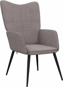 Relaxační židle taupe textil 327950