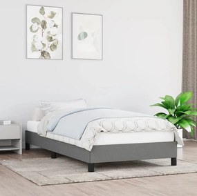 vidaXL Rám postele 100 x 200 cm textil [346701] Barva: Tmavě šedá