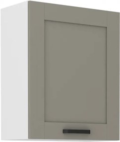 Kuchyňská skříňka LUNA 60 G-72 1F korpus: bílá, barva dvířek: světle šedá CLAY
