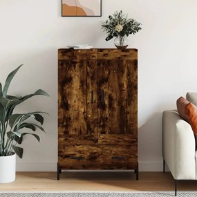 Skříň highboard kouřový dub 69,5 x 31 x 115 cm kompozitní dřevo - Default Title