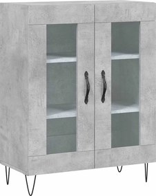 Skříň highboard betonově šedá 69,5x34x180 cm kompozitní dřevo 3189313