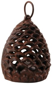Svítilna z litiny Esschert Design Borová šiška, Ø 9.9 cm