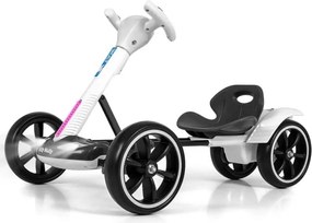 Elektrická motokára s dálkovým ovládáním a LED efekty GOKART BOLT Milly Mally white