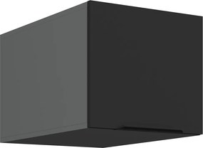 ARIA ab | horní skříňka 40 NAGU-36 1F výklopná | 40 cm | HLUBOKÁ | ANTI FINGERPRINT povrch | antracit/černá