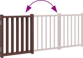 vidaXL Zábrana pro psy skládací 3 panely 150 cm masivní jedle [352276] Barva: Přírodní