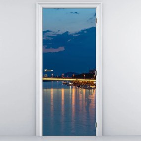 Fototapeta na dveře - Bratislava s hradem (95x205cm)
