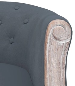 Jídelní židle tmavě šedá samet - Default Title