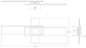 Zuma Line MS243-BK - LED Stm. svítidlo LUMENZ LED/55W/230V 3000-6000K černá + DO