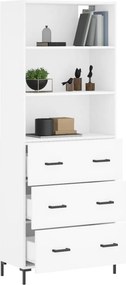 Skříň highboard bílá 69,5 x 34 x 180 cm kompozitní dřevo 3189381