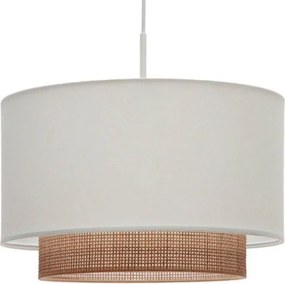 Látkové stínidlo v bílo-přírodní barvě ø 40 cm Erna – Kave Home