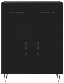 Skříň highboard černá 69,5 x 34 x 180 cm kompozitní dřevo,  3199906