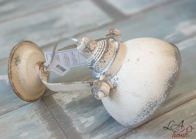 Nástěnná bílá retro lampa - 21*30*19 cm E14/25W