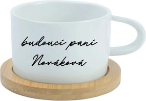 Personalizovaný keramický hrníček "MAKRONKA" - budoucí paní