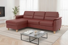 XXXLutz ROHOVÁ SEDAČKA, textil, kůže, červenohnědá Sit & More - Sedací soupravy - 00014403324C