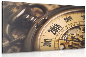 Obraz vintage kapesní hodinky Varianta: 60x40